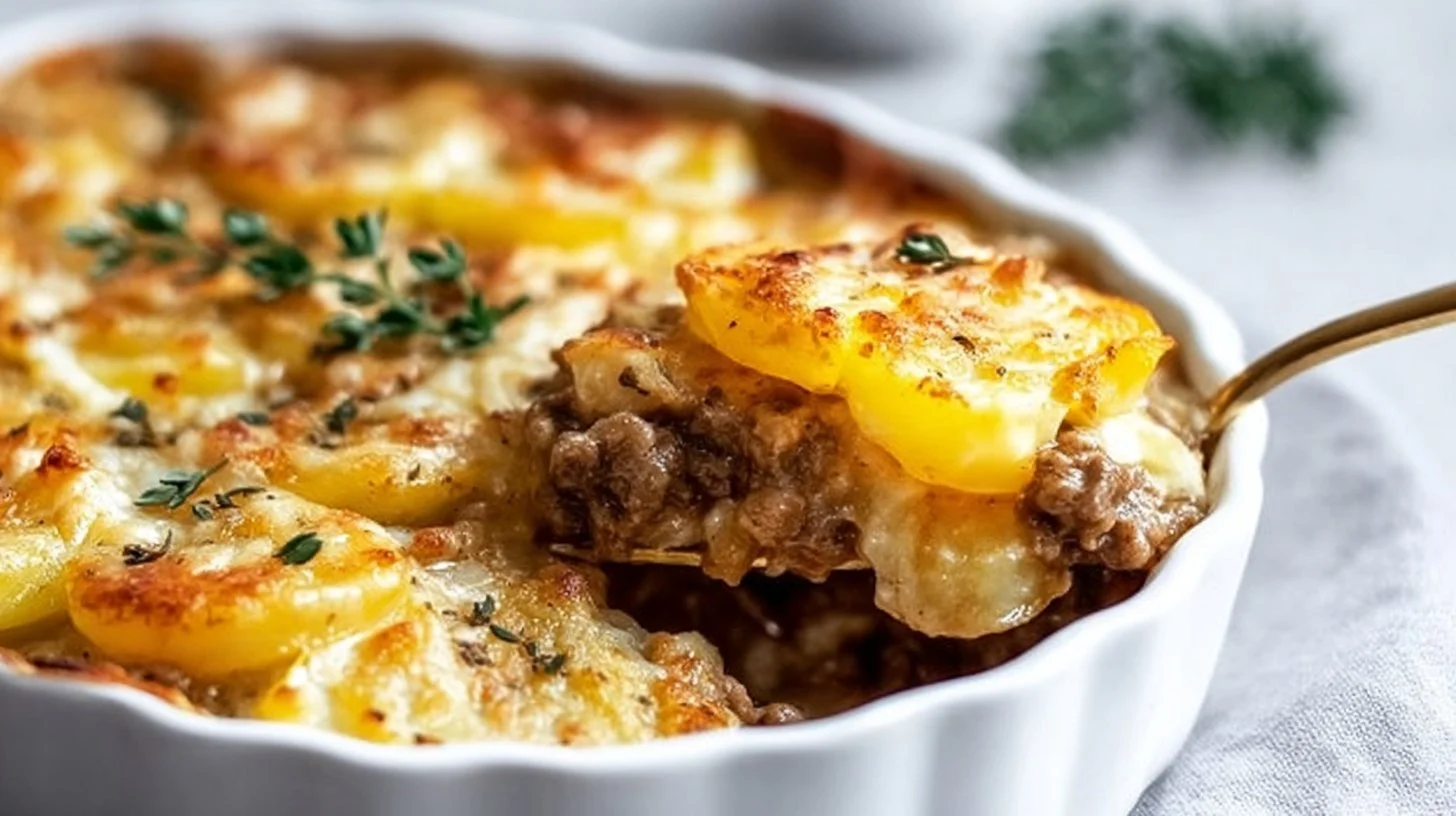 Easy 5-Ingredient Hamburger & Potato Casserole